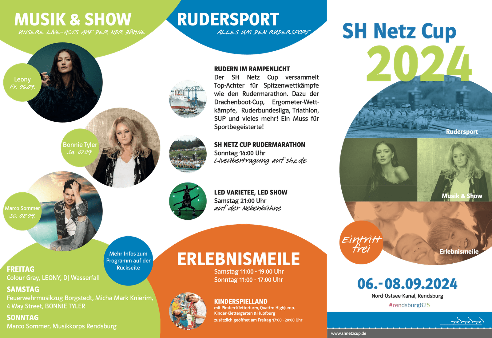 Programm des SH Netz Cup 2024 - Schleswig-Holstein Netz Cup